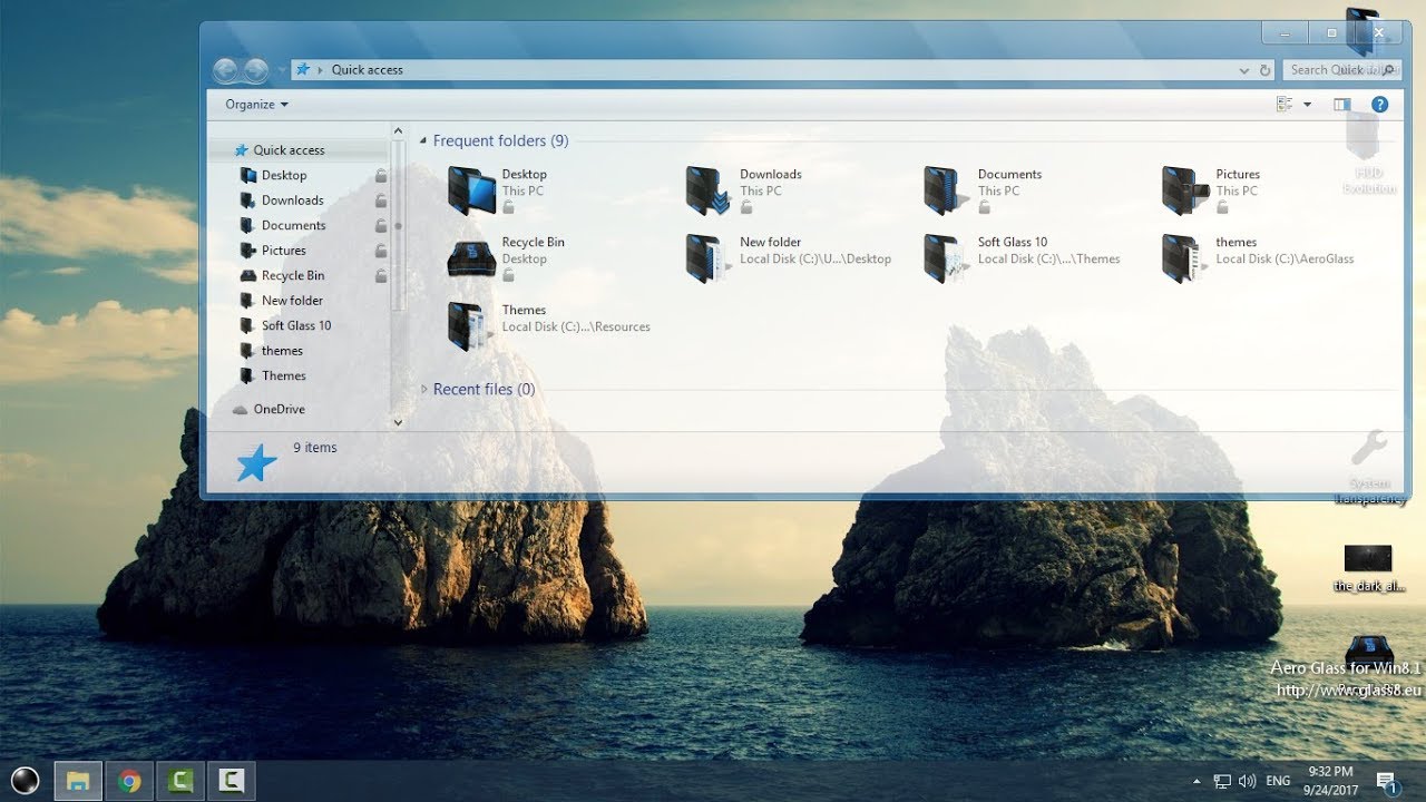 Windows 10 theme Soft Glass - YouTube