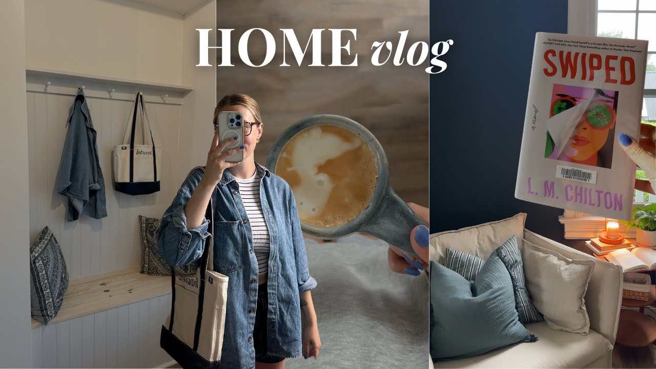 HOME VLOG 🏡 cozy productive days, entryway makeover, recent reads ...
