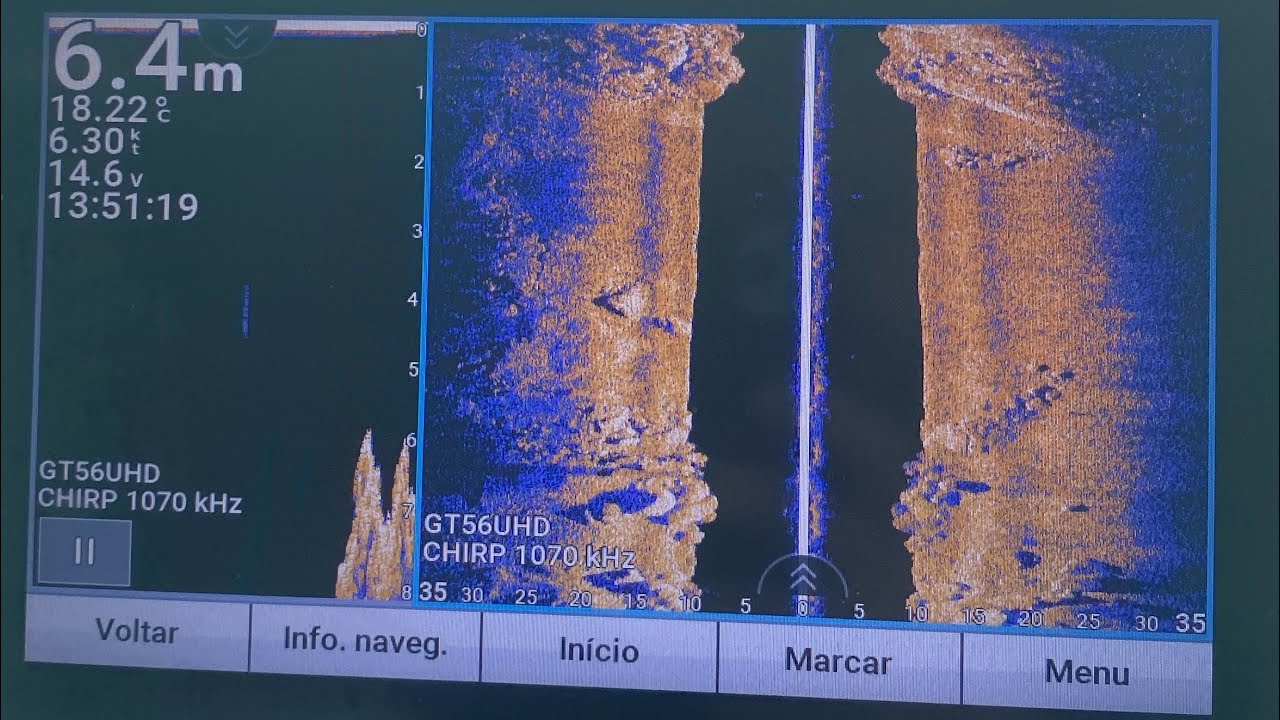Garmin 92SV Side scan (português) - YouTube