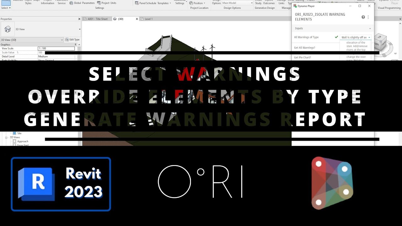 Dynamo - Override Warning Elements. [Revit 2023] - YouTube