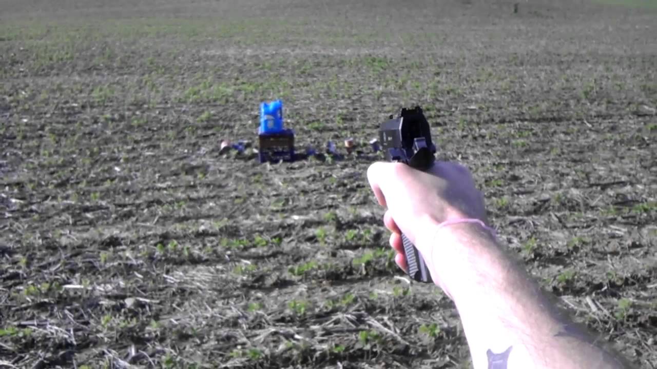Gsg 922 plinking cans with accuracy - YouTube