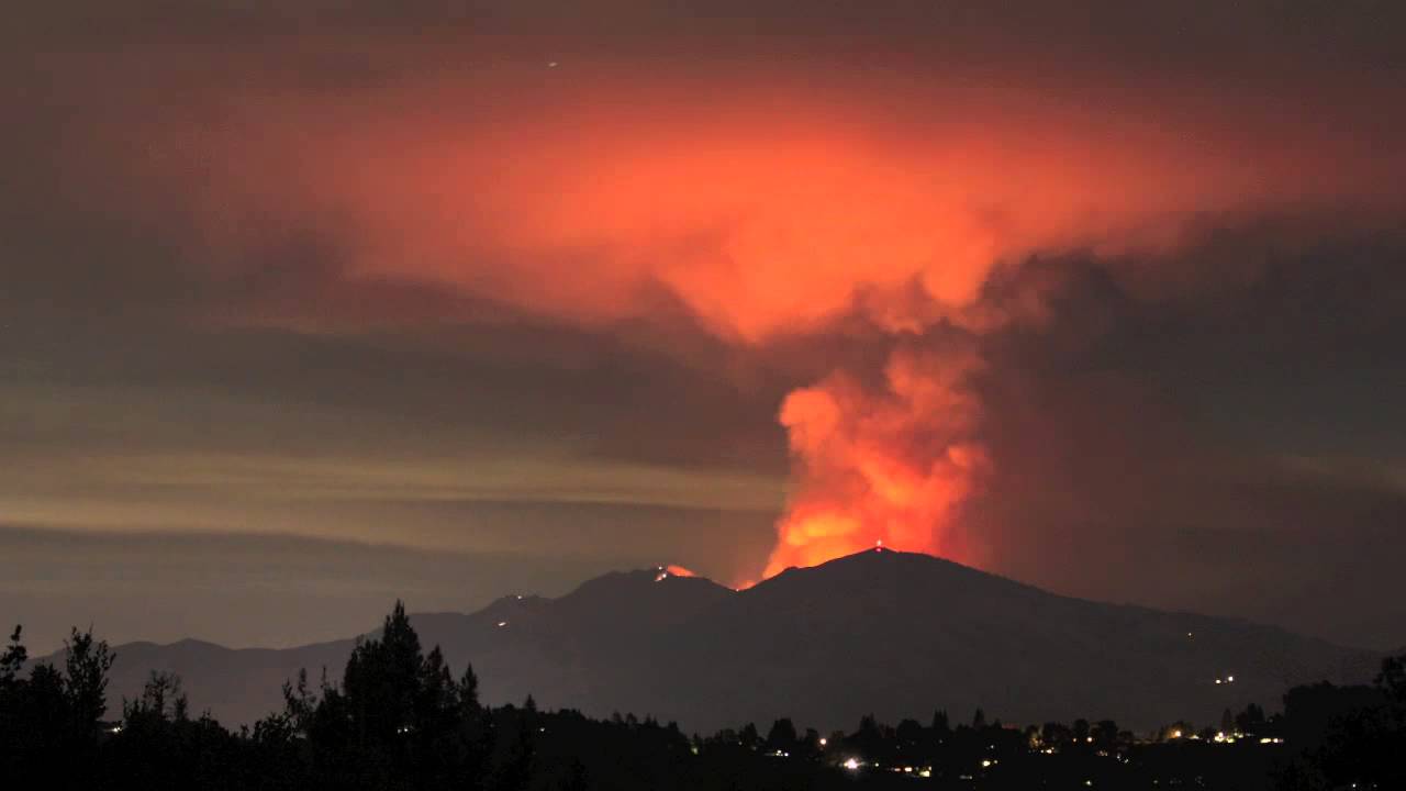 FIRE ON MOUNT DIABLO - YouTube
