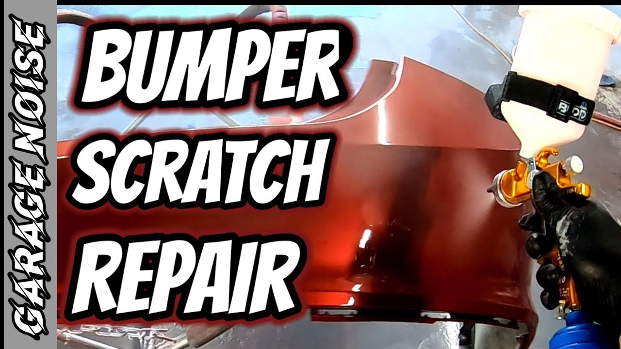 How to repair a scratch in a bumper cover. scratch repair, diy auto ...