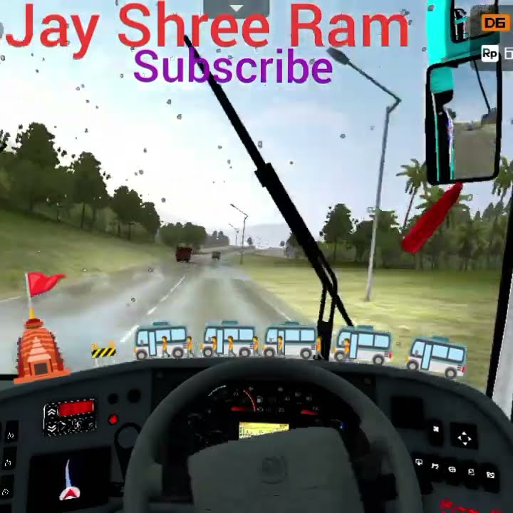 Volvo bus Jay Shree Ram 🙏🚩#shortsvideo #bus #gamer #gaming #short # ...