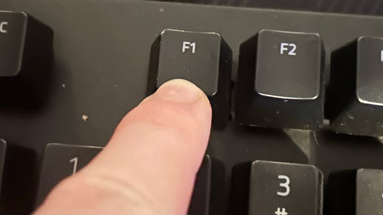 Pressing F1 on my keyboard - YouTube