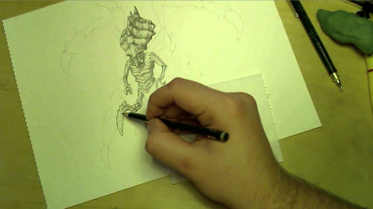 Zerg Queen Drawing by Zooc - YouTube