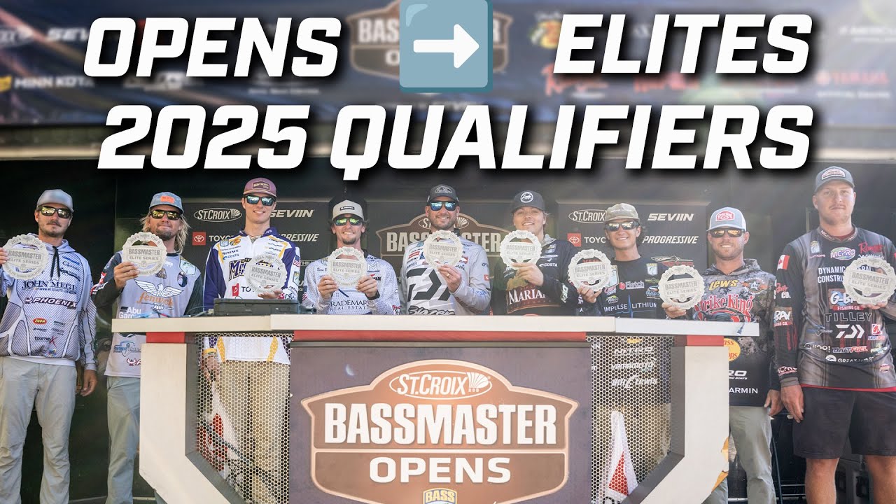 Opens anglers QUALIFY for 2025 Bassmaster Elite Series - YouTube