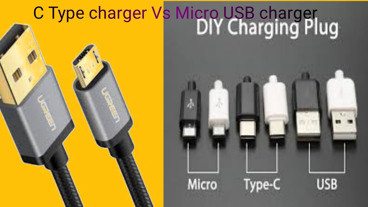 C Type charger Vs Micro USB charger - c type charger vs normal charger ...