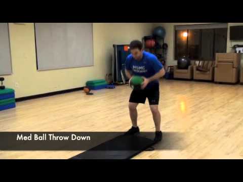 Med Ball Throw Down - YouTube