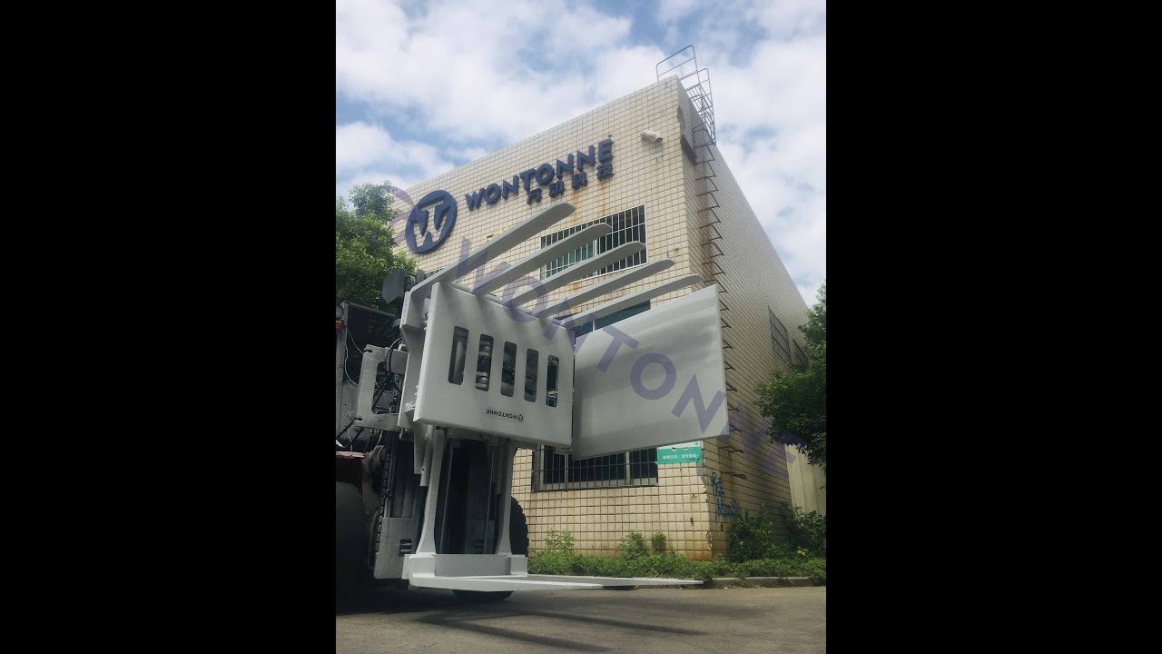 Wontonne Forklift Attachment Inverta Push - YouTube