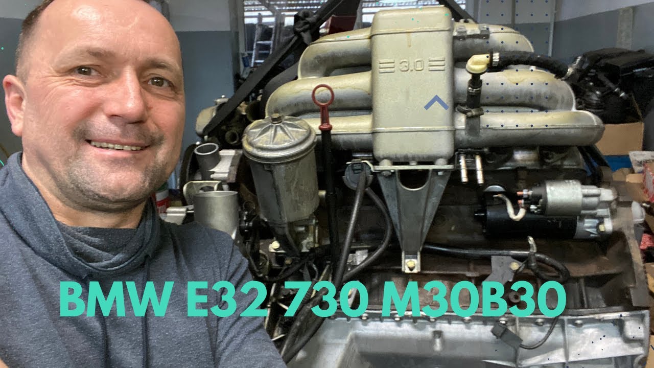 BMW E32 730 m30b30 - YouTube