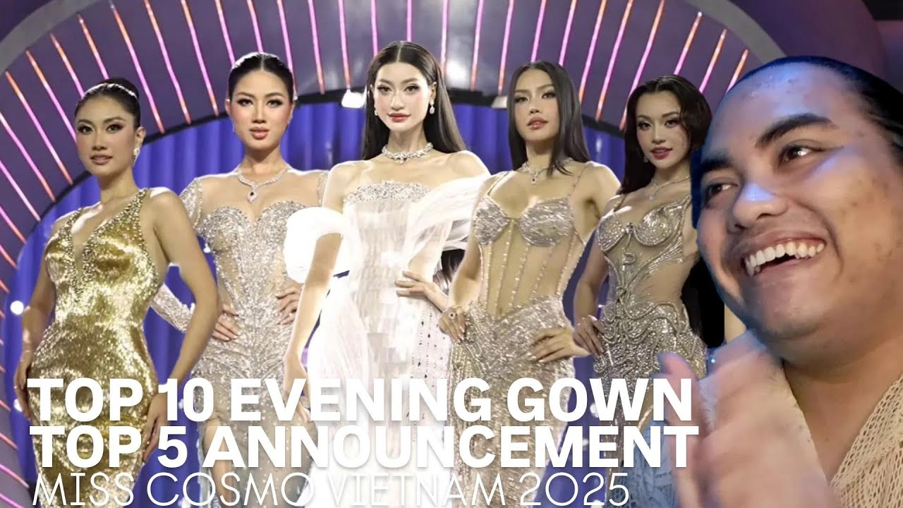 REACTION TOP 10 EVENING GOWN COMPETITION - TOP 5 ANNOUNCEMENT MISS ...