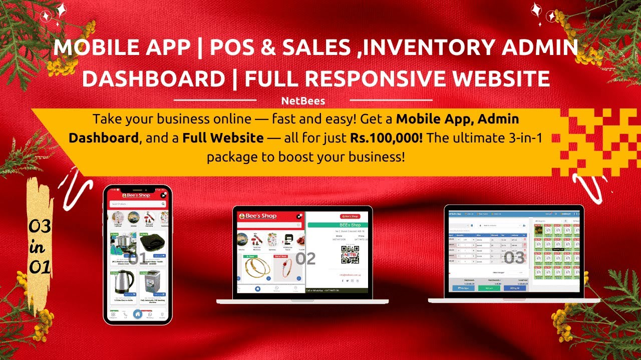 E-Commerce Catalog Mobile App POS & Sales ,Inventory Admin Dashboard ...