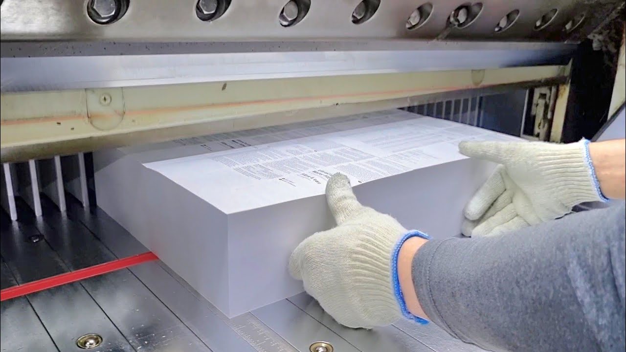 Process of Making Book. Book Mass Production Factory in Korea - YouTube