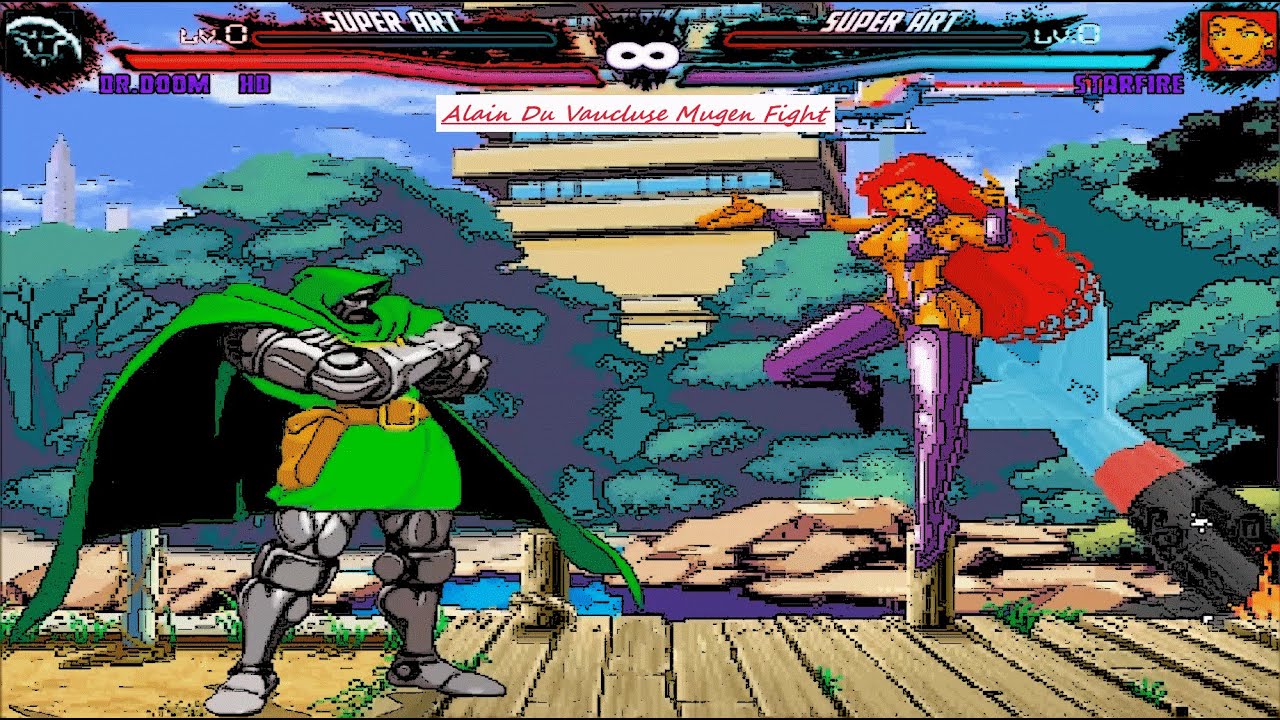 Mugen : Doctor Doom (Marvel) Vs Starfire (Dc Comics) (Request) - YouTube