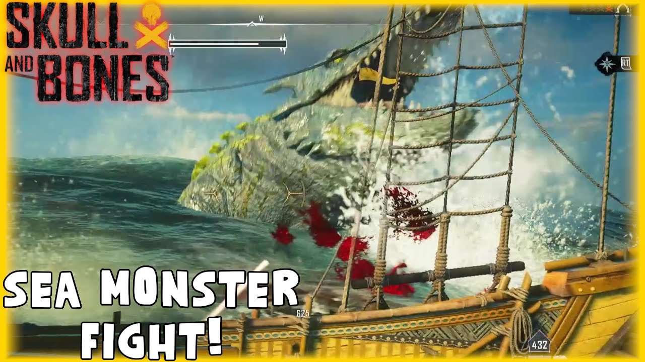 Skull and Bones | Sea monster fights are awesome! - YouTube