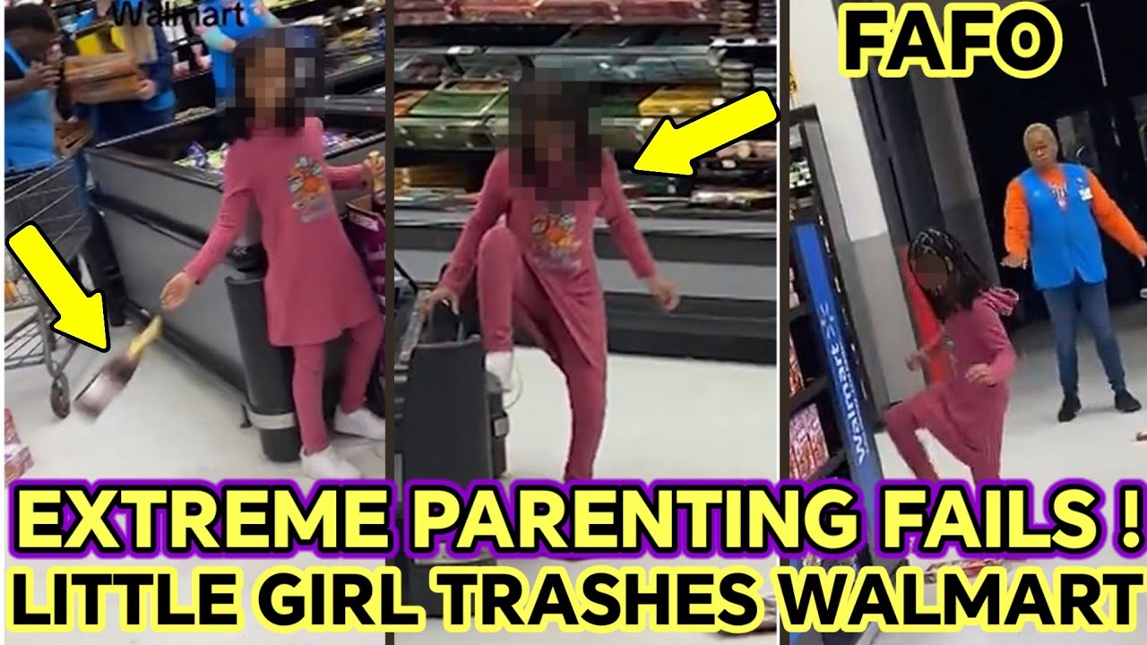 Walmart Chaos: Little Girl Throws EPIC Tantrum and Trashes Store! - YouTube