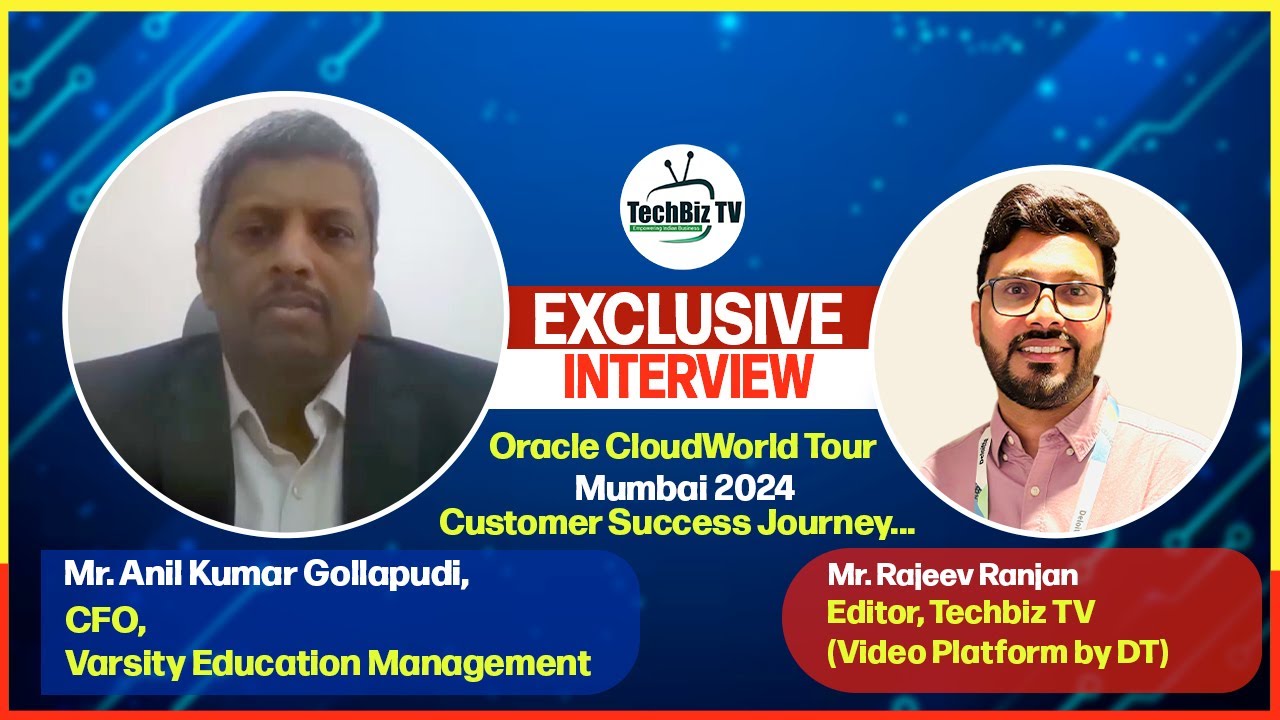 Exclusive Chat with Anil Kumar Gollapudi, CFO, Varsity Education Management - YouTube