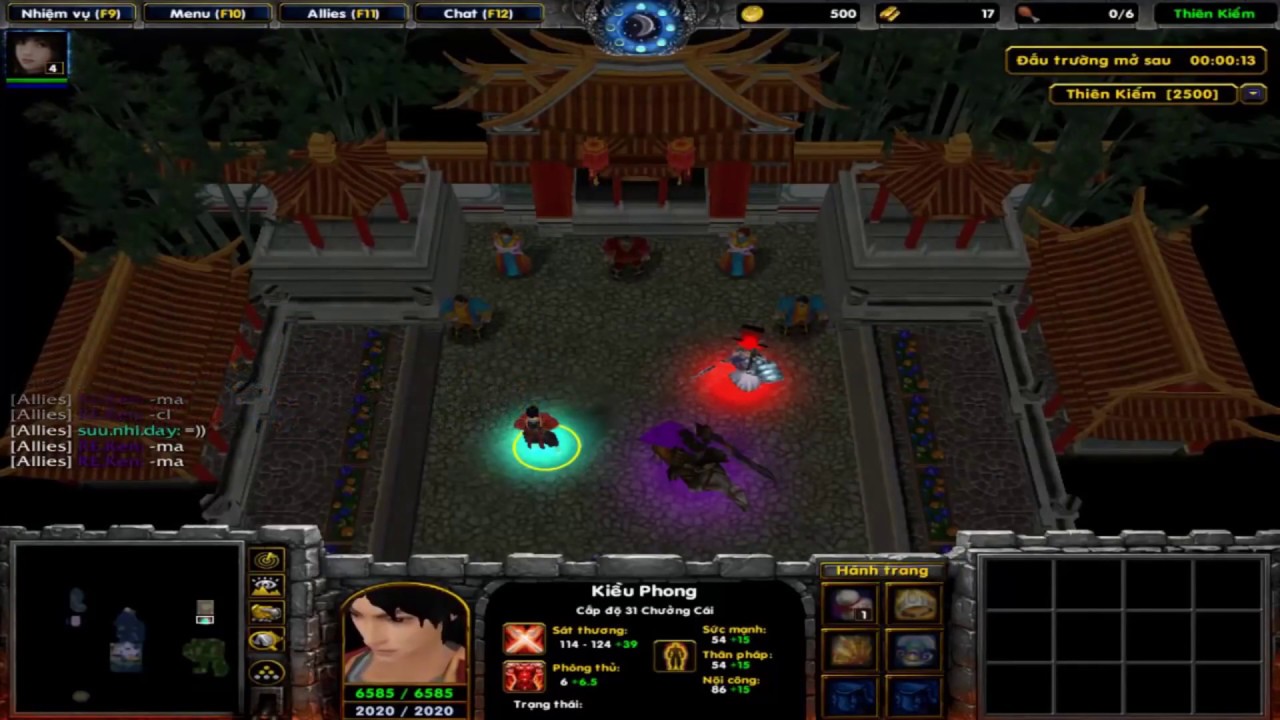 VÕ LÂM TRUYỀN KỲ MAP - WARCRAF 3 - YouTube