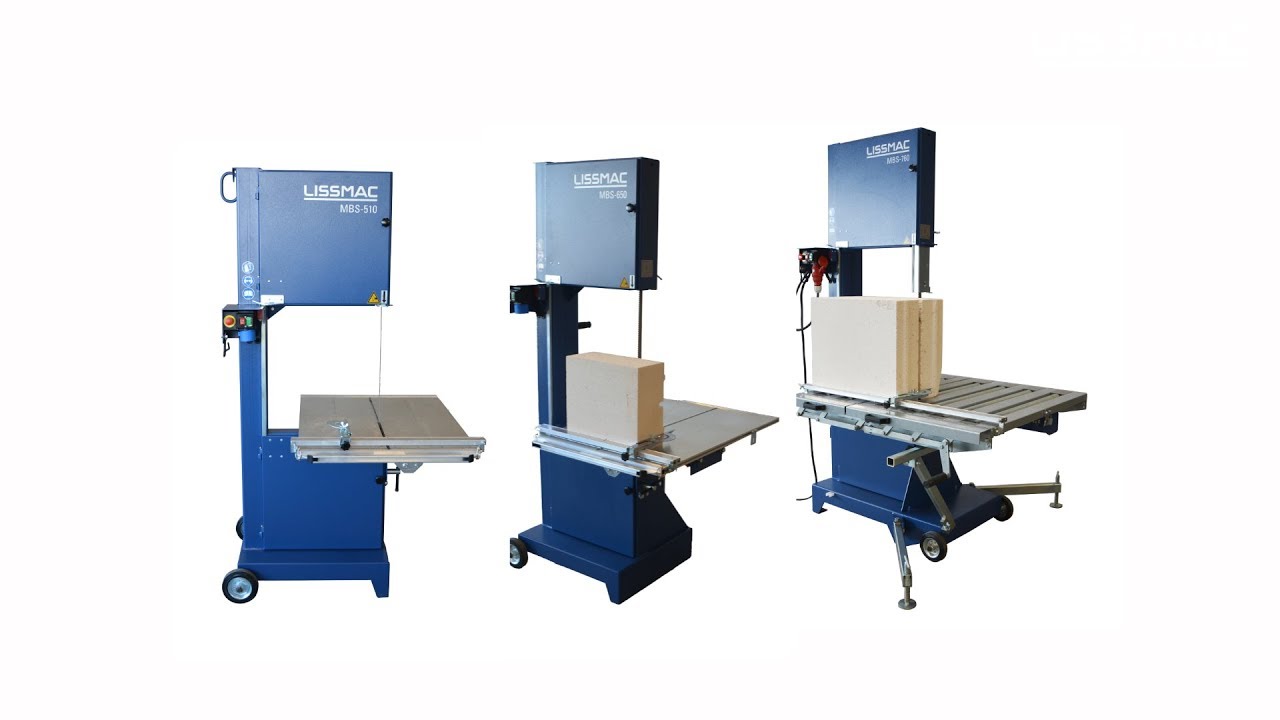 Mauersteinbandsägen / Cellular concrete band saw LISSMAC MBS - YouTube