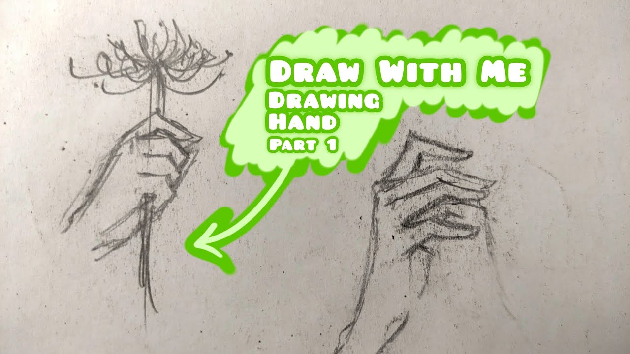 [Draw With Me] drawing hand part 1 (mini tutorial) | drawing a hand ...