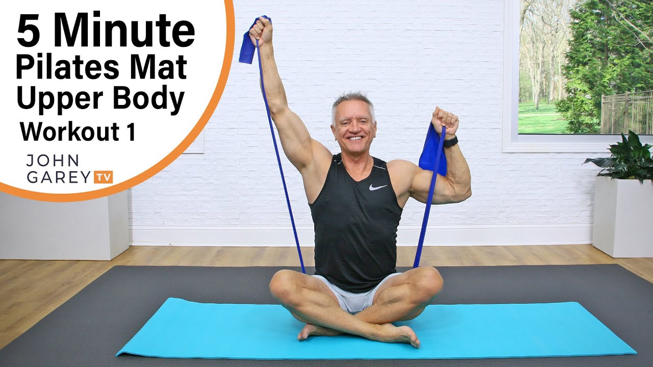 5 Minute - Pilates Mat Upper Body Workout 1 - YouTube