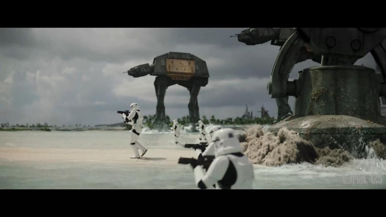 Rogue One: A Star Wars Story - Battle at Scarif P1 Scene - YouTube