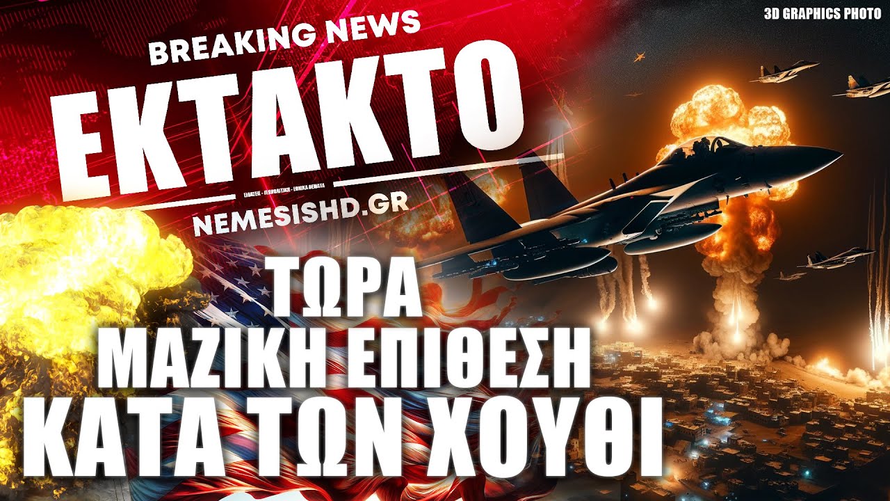 ΕΚΤΑΚΤΟ: ΗΠΑ και Ηνωμένο Βασίλειο χτυπούν μαζικά ξανά τους Χούθι στην ...