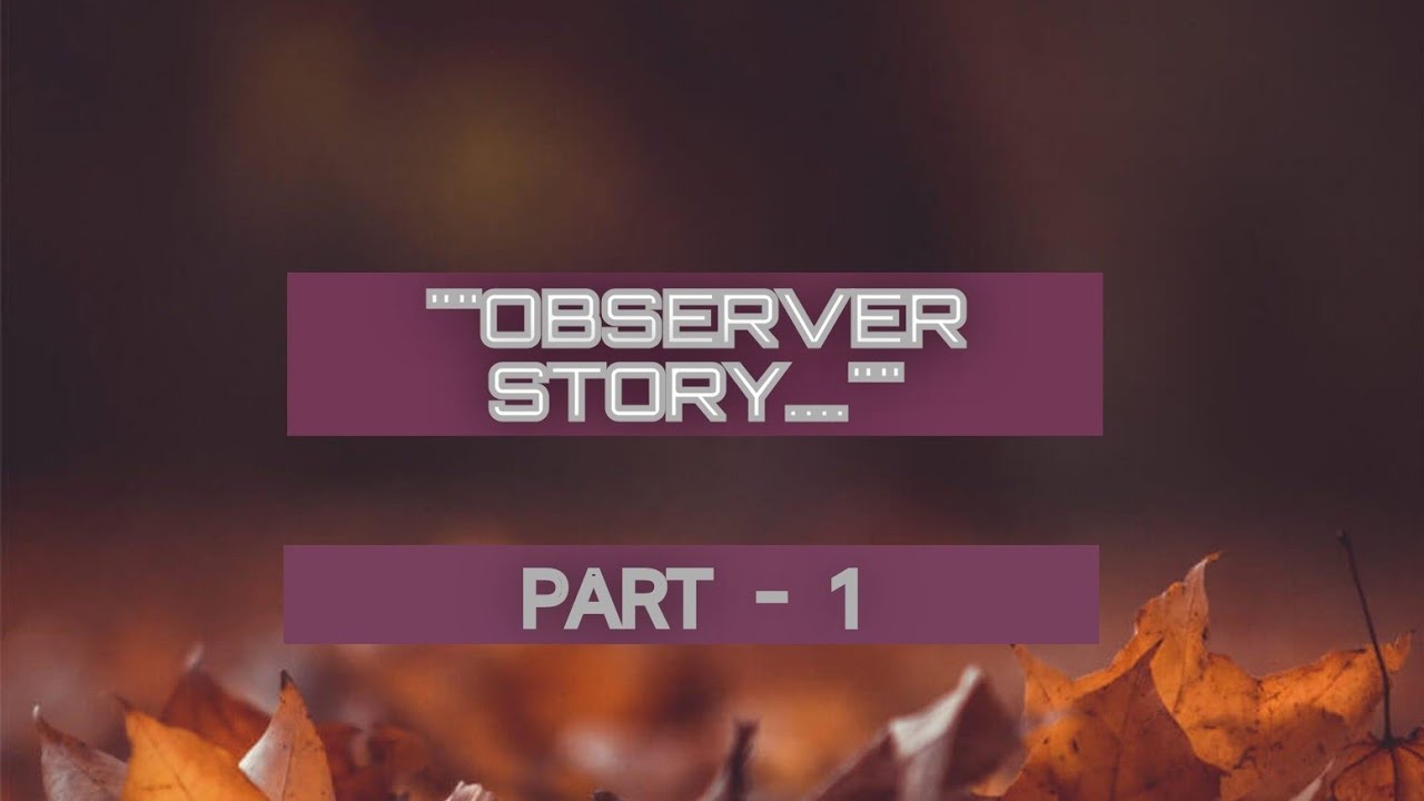 Observe..... this... around... you.. - YouTube