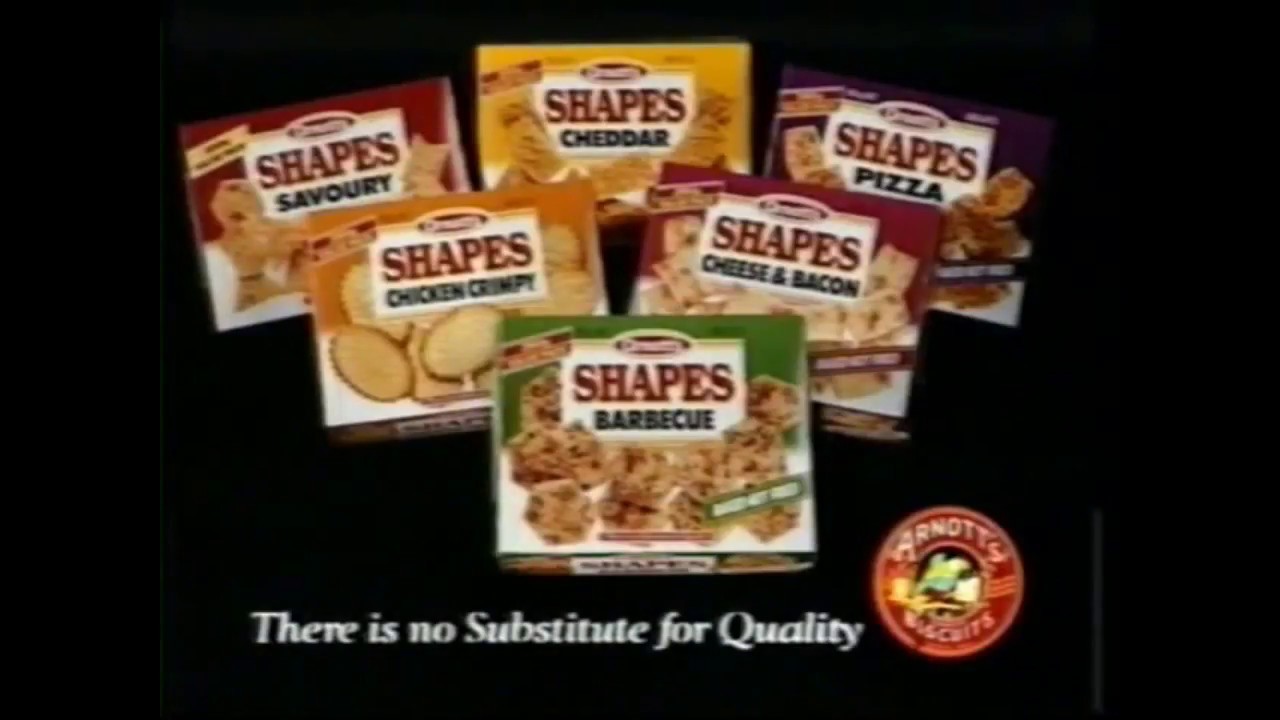 Arnotts Shapes Commercial (1993) 90s TV Ad - YouTube
