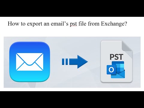 How to export an email’s pst file from Exchange? - YouTube