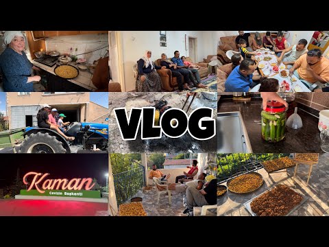 Türkiye Vlog | Köy Hayatı | Misafirlerimiz Var | Kaman Merkez | Gezilecek Yer | Kalabalık Aile Sofra
