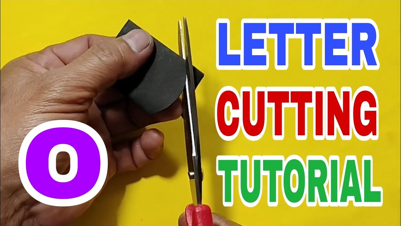 How to cut letter O #lettercutting - YouTube