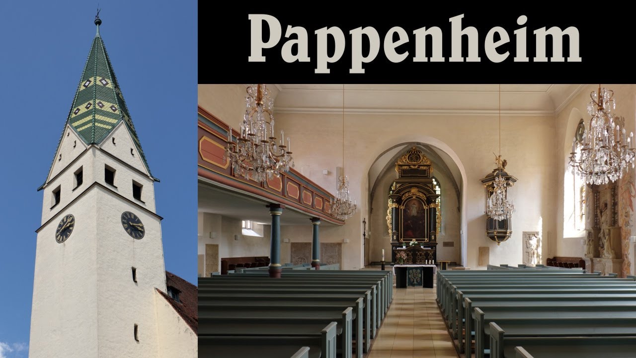 PAPPENHEIM (WUG), Evang. Stadtkirche St. Marien - Vollgeläut - YouTube