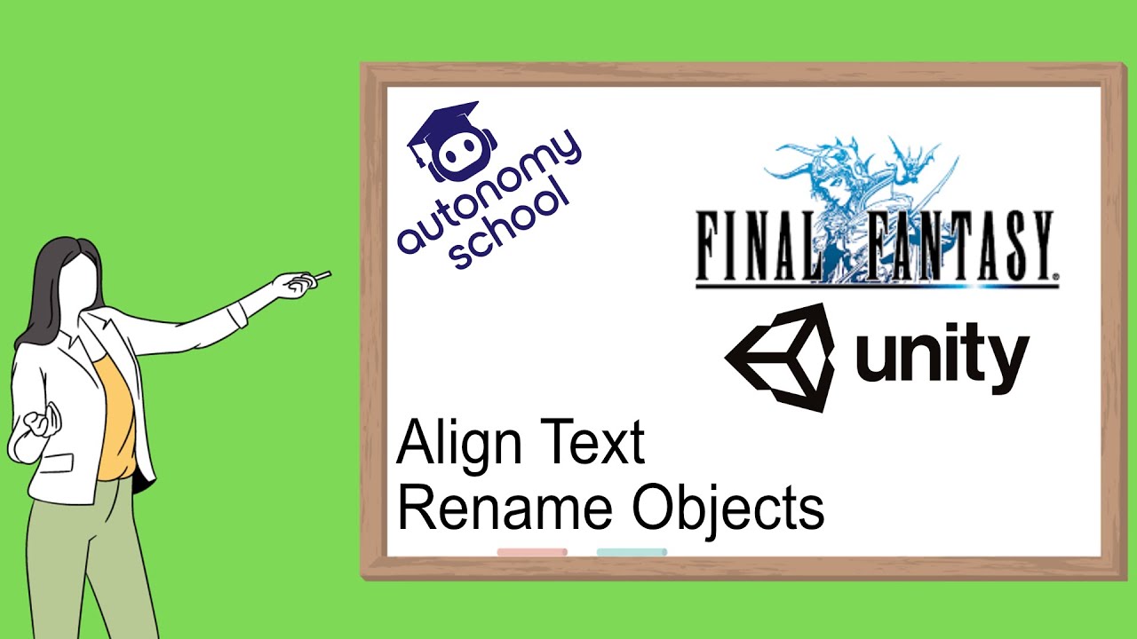 Ep 11 - How To Align Text and Rename Objects in Unity - YouTube