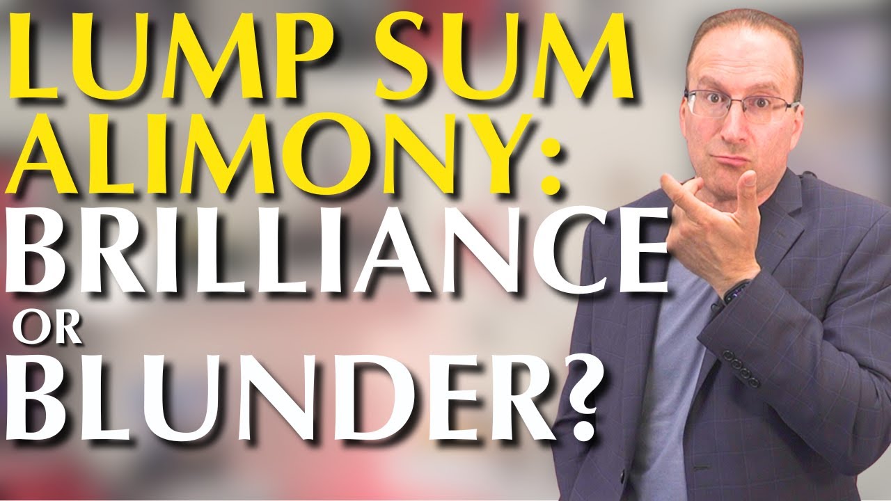 The Hidden Dangers of Lump Sum Alimony in Divorce! - YouTube