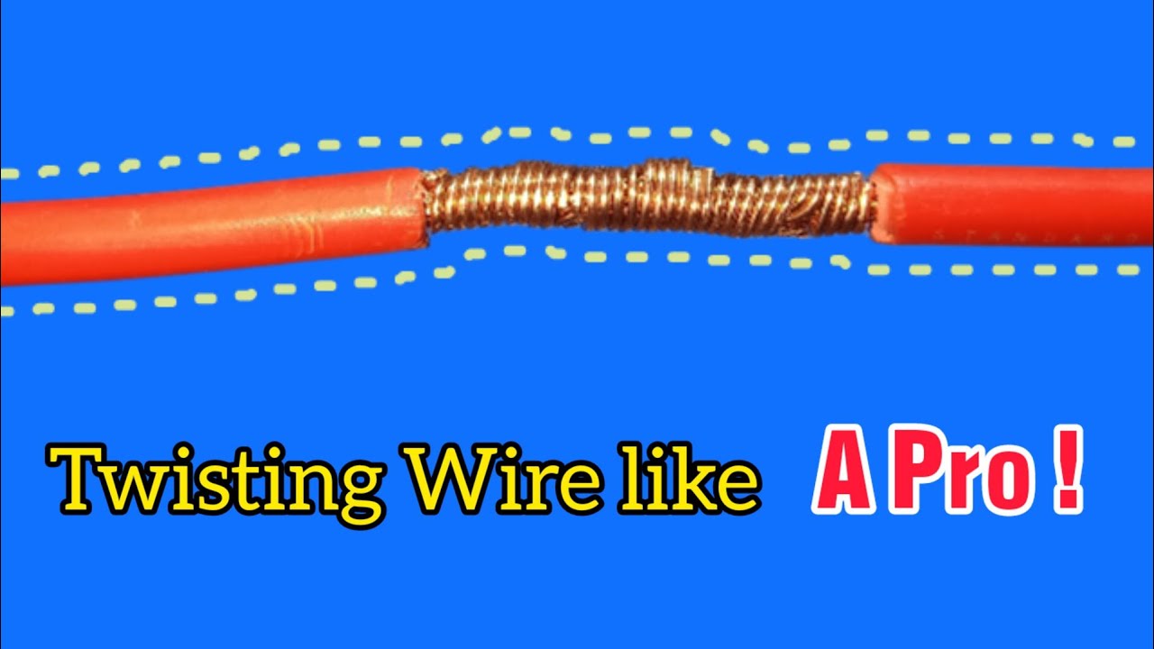 Twist Electrical Wire like Pro! #wiretwisting #electrician - YouTube