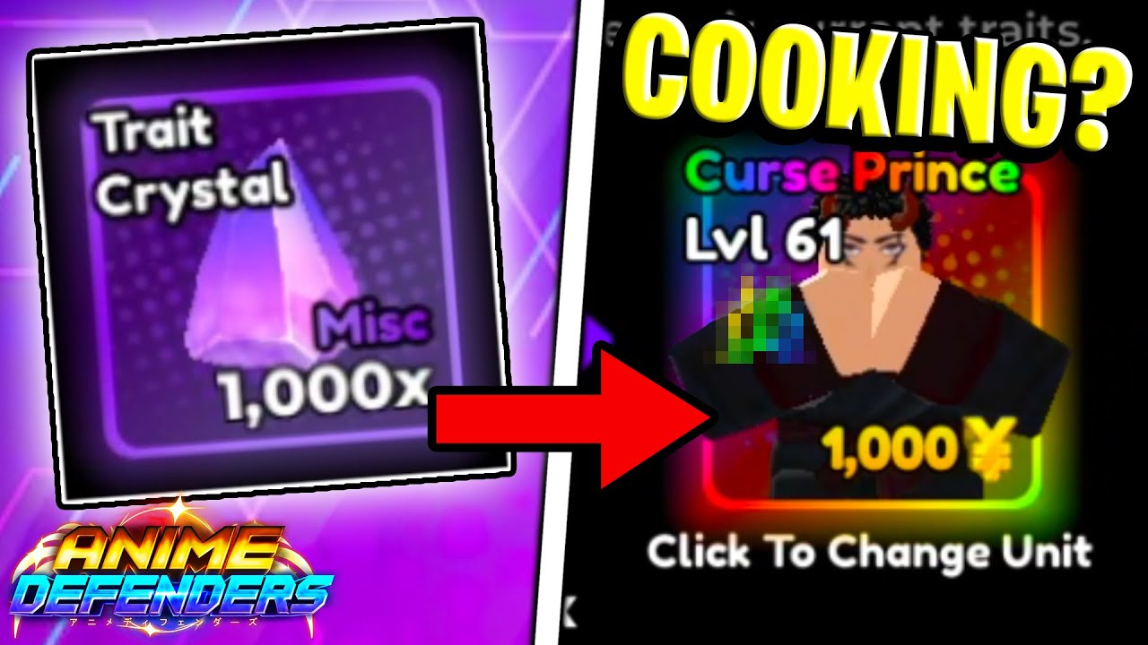 SPINNING 1000 TRAIT CRYSTALS GET ME UNIQUE! IN ANIME DEFENDERS - YouTube