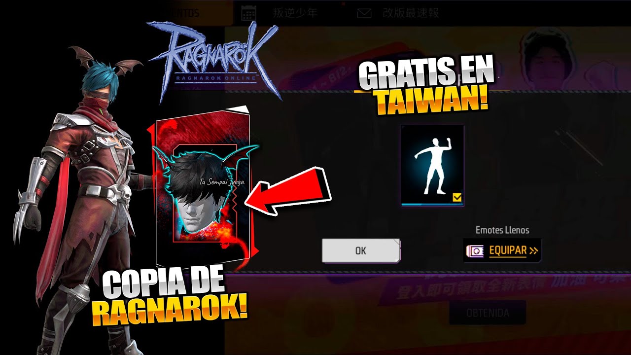 🌟COPIA DE RAGNAROK! GRATIS EMOTE PASO PRESUMIDO & UNIFORME CON ESTILO ...