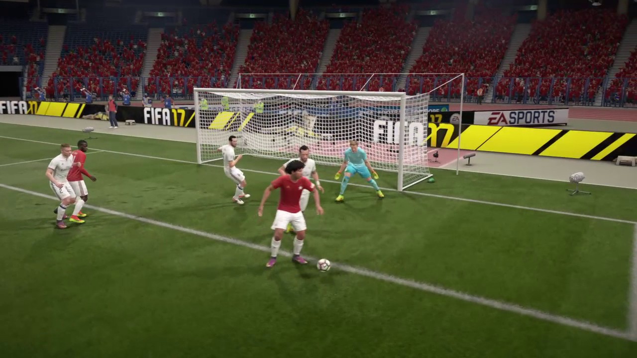 FIFA 17 DOUBLE NUTMEG GOAL - YouTube