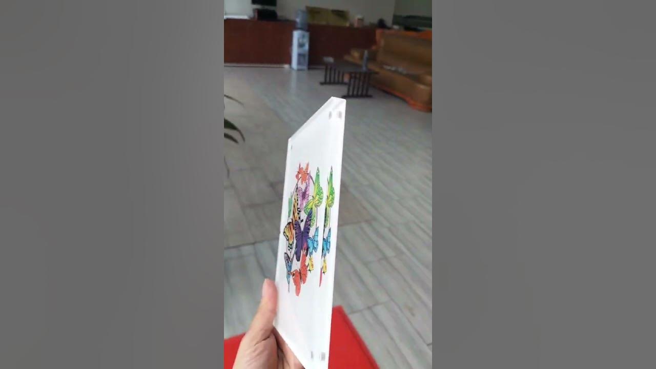 What does the print pattern look like on 10mm thick acrylic# ...