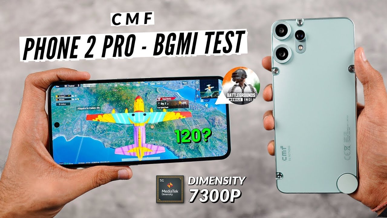CMF Phone 2 Pro BGMI Test, Heating & Battery Test | 120 FPS? 🤔 - YouTube