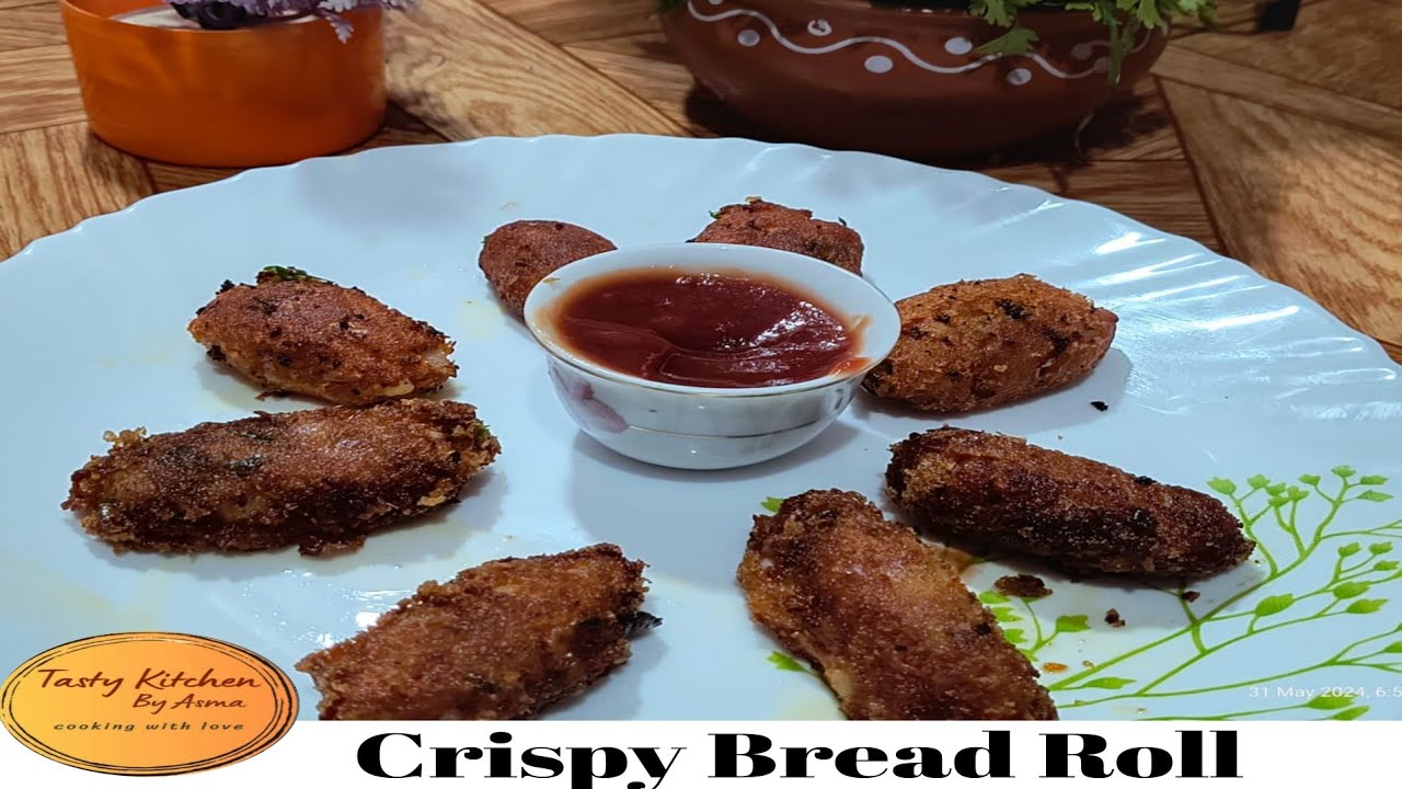 Crispy Bread Roll Recipe|| Quick and Easy Bread Roll in just 5 min|Crispy potato bread roll by ...