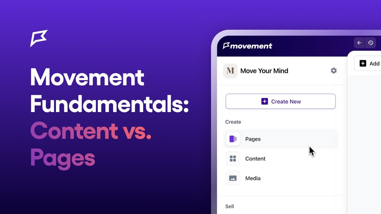Movement Fundamentals: Content vs Pages - YouTube