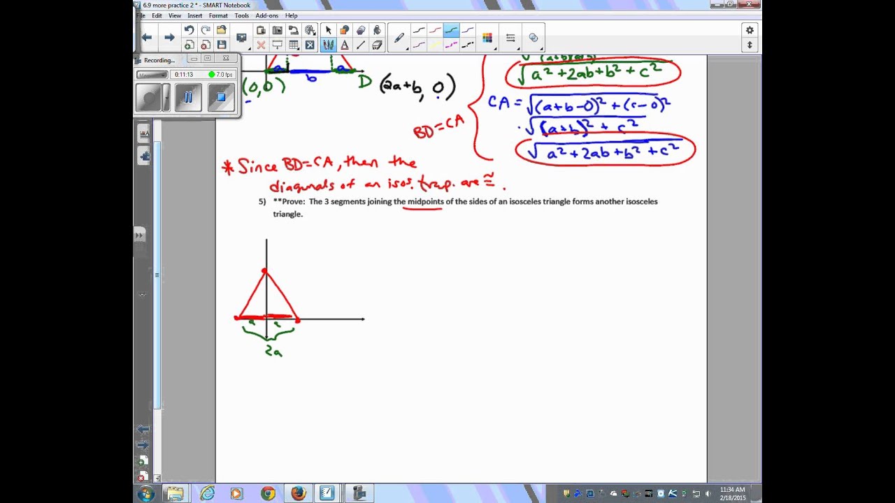 6 9 example of a coordinate proof 2 - YouTube