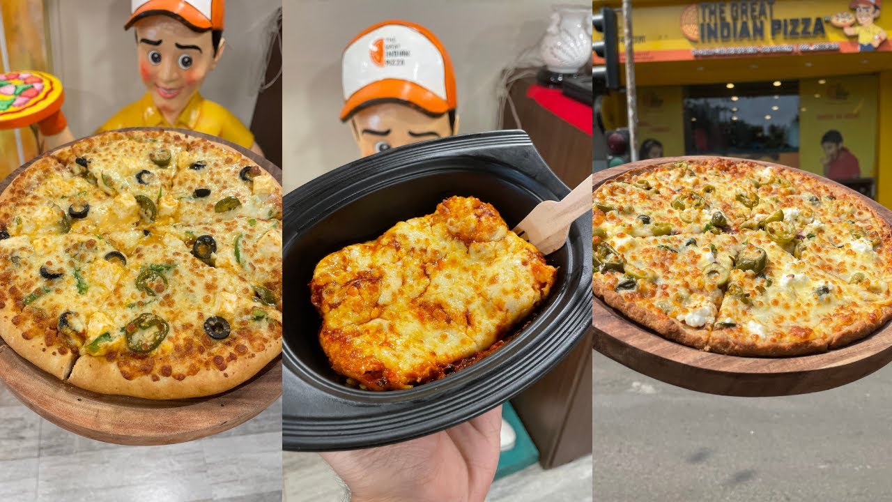 The Great Indian Pizza | Spicy Treat Pizza | Italian Haven Pizza | Jain ...