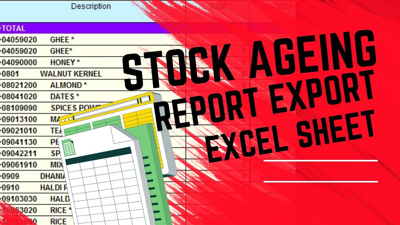 Stock Ageing Report Ex in EXCEL stock ageing kaise nikale - YouTube