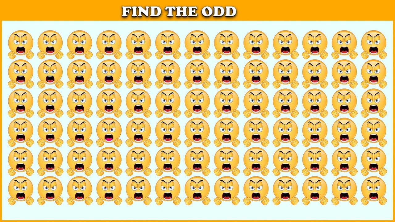 BRAIN SPEED TEST 2. CAN YOU FIND THE ODD? - YouTube