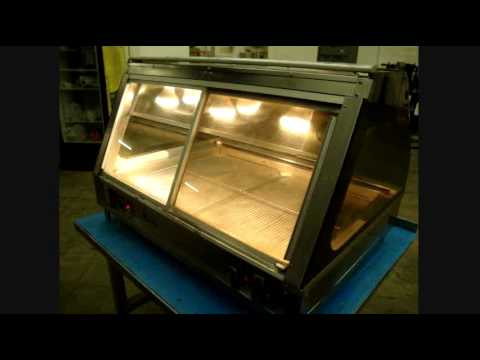 Alto-Shaam ED-48 - 4' Heated Chicken Food Display Case with Cart - YouTube