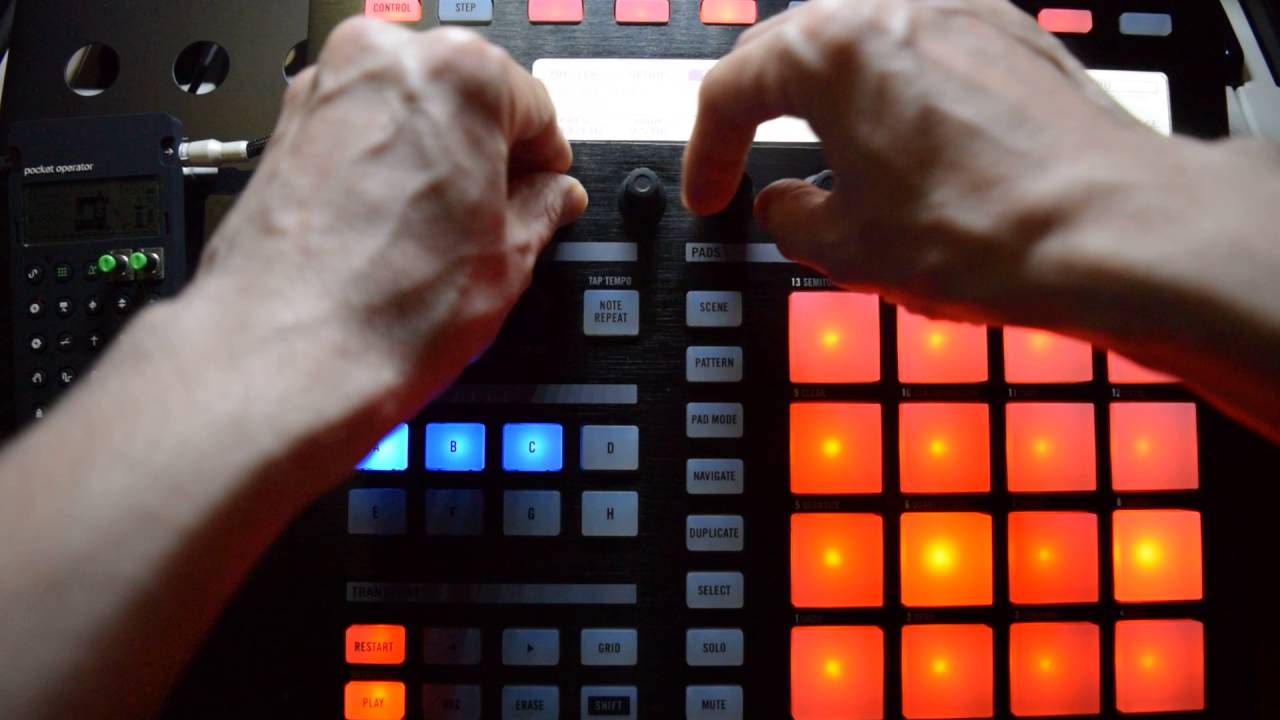 PO-12 rhythm and Maschine. Sync Play. - YouTube
